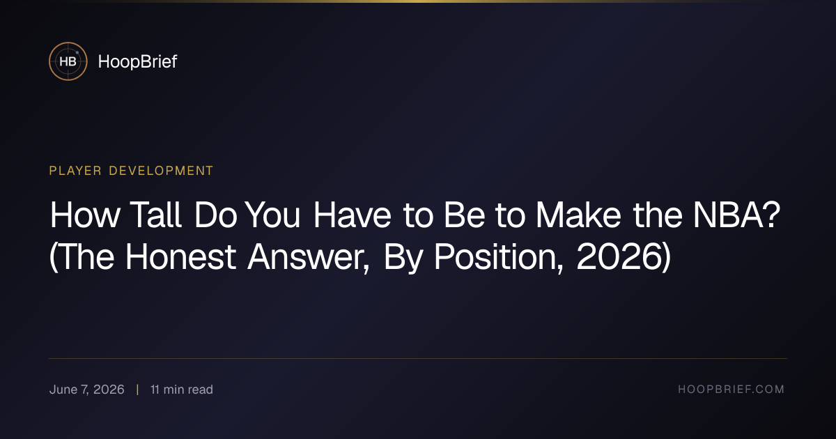 How Tall Do You Have to Be to Make the NBA? (The Honest Answer, By ...