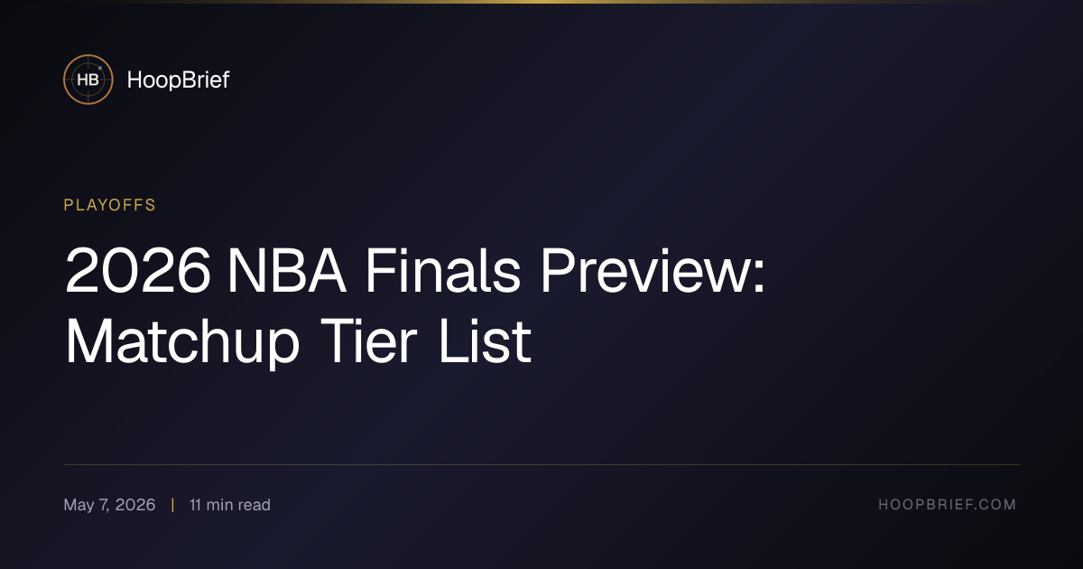 2026 NBA Finals Preview: Matchup Tier List | HoopBrief